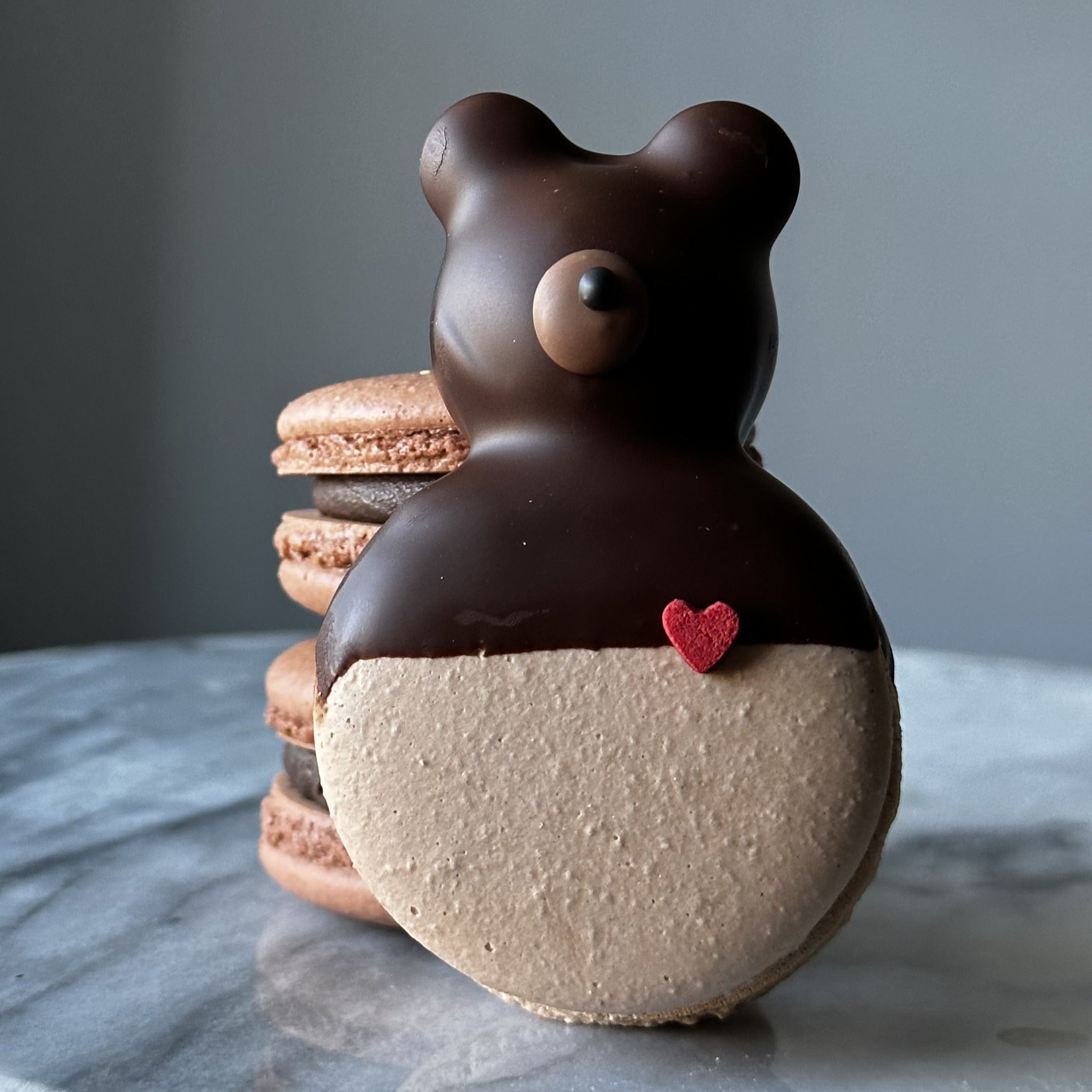 Bear macaron – Sugar Cat Baking Studio